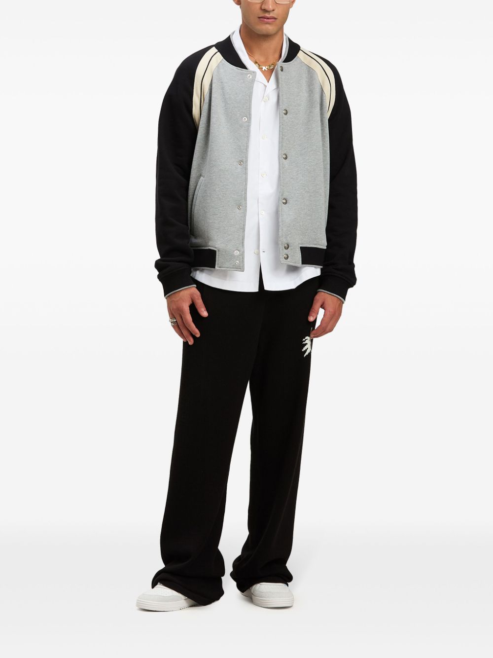 PALM ANGELS curved-logo classic shirt