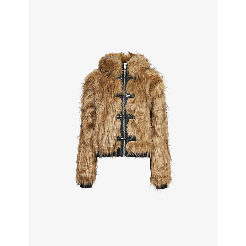 Jaded London Mendoza Faux-Fur Jacket - Blonde | Editorialist