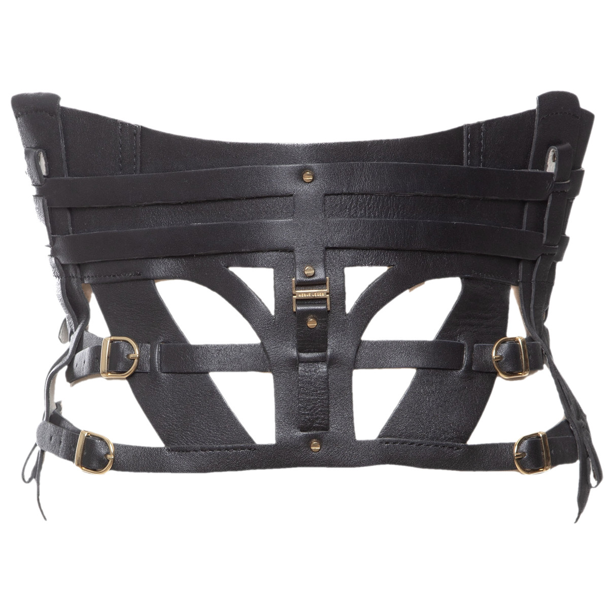 Herve Leger Three Buckle Belt THE CONSTANCE BELT – HERVÉ LÉGER main image 3