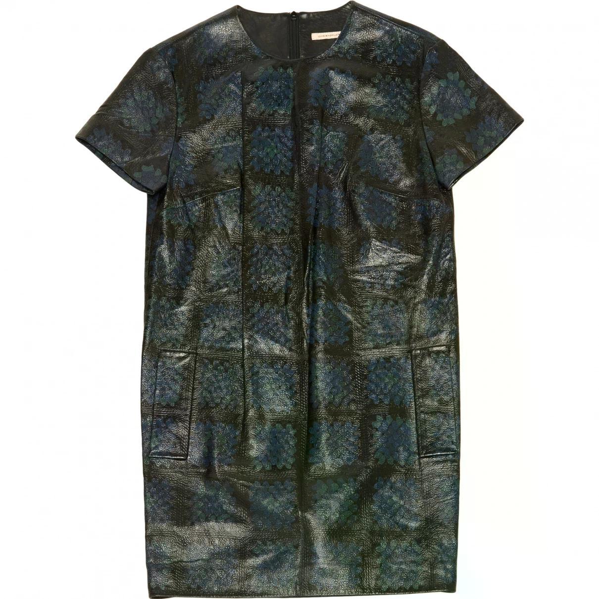 Christopher Kane Leather Mini Dress In Black - 90% Off