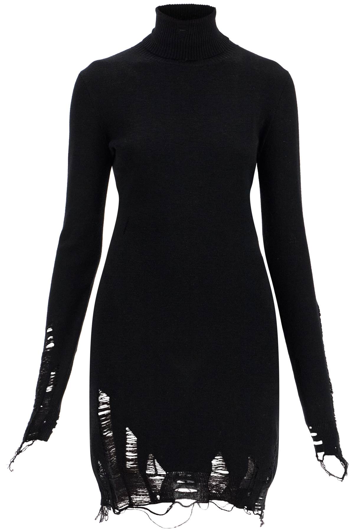 Short Tight Black Dress With Long Sleeves Maison Margiela Destroyed Knit Mini Dress In Black 31% Short Tight Black Dress With Long Sleeves Maison Margiela Destroyed Knit Mini Dress In Black 31%