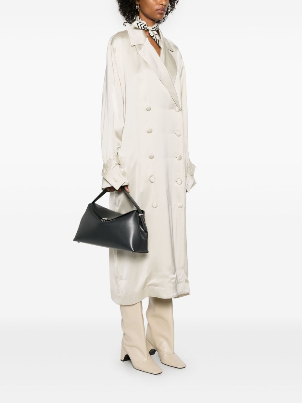 TOTÊME Toteme T-Lock Leather Top-Handle Bag