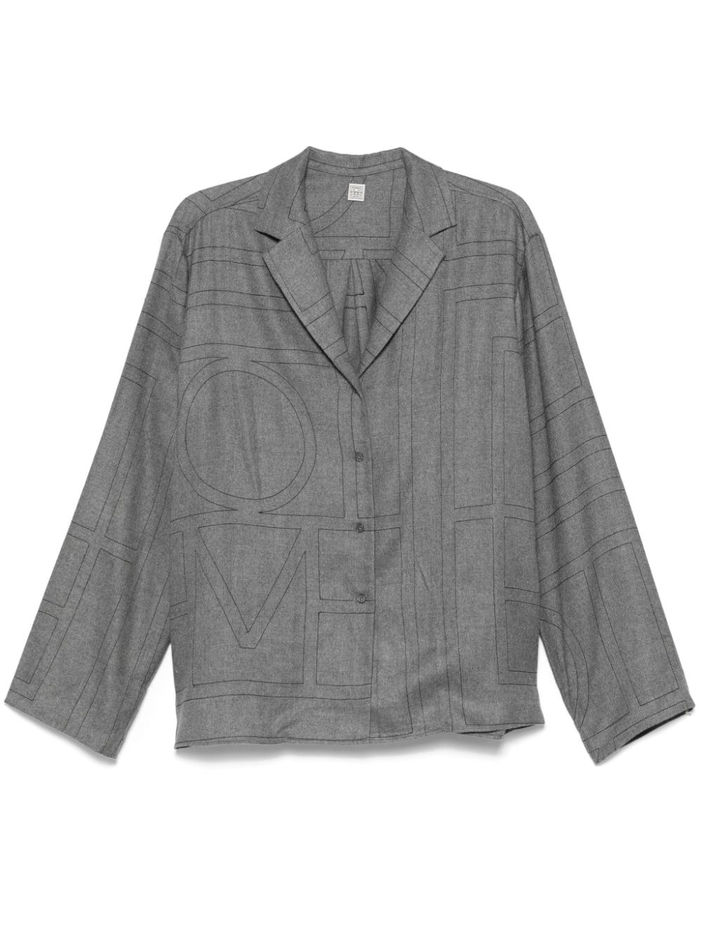 TOTÊME TOTEME Monogram Flannel PJ Top