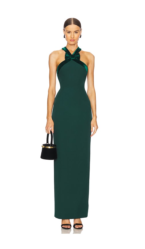 slim fit dress slacks Baltic Born Womens Sierra Sweetheart Maxi Dress | Evergreen main image 1
