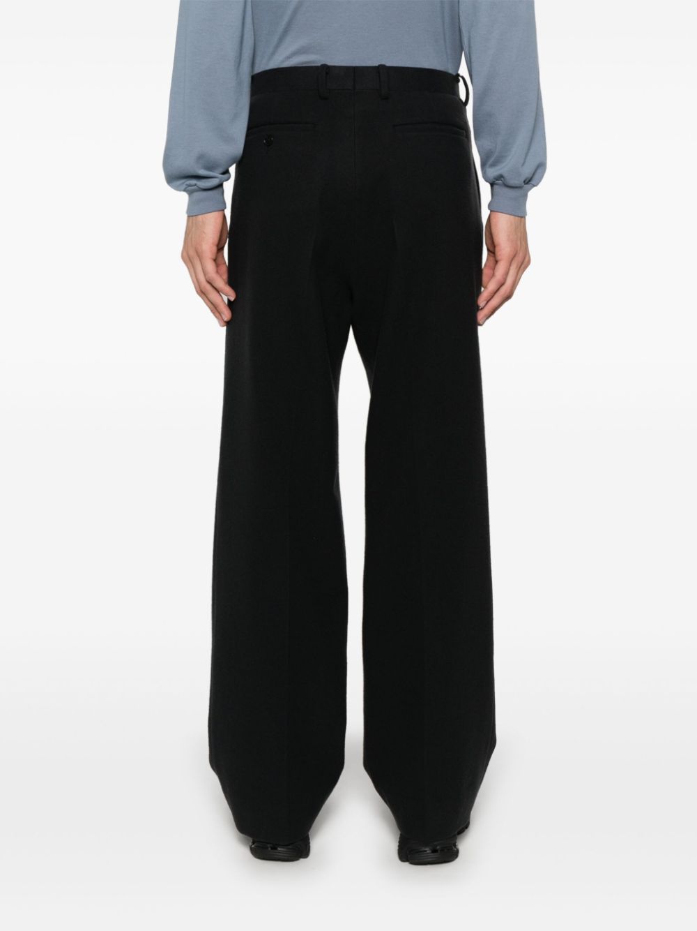 Auralee Two-Tuck Slacks In Black - 27% Off | Editorialist