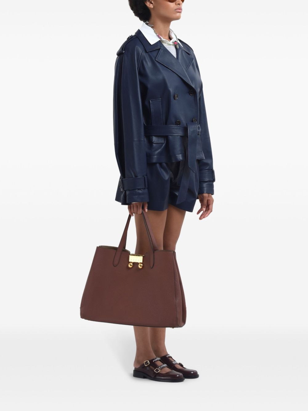 MARNI Marni Leather Shorts