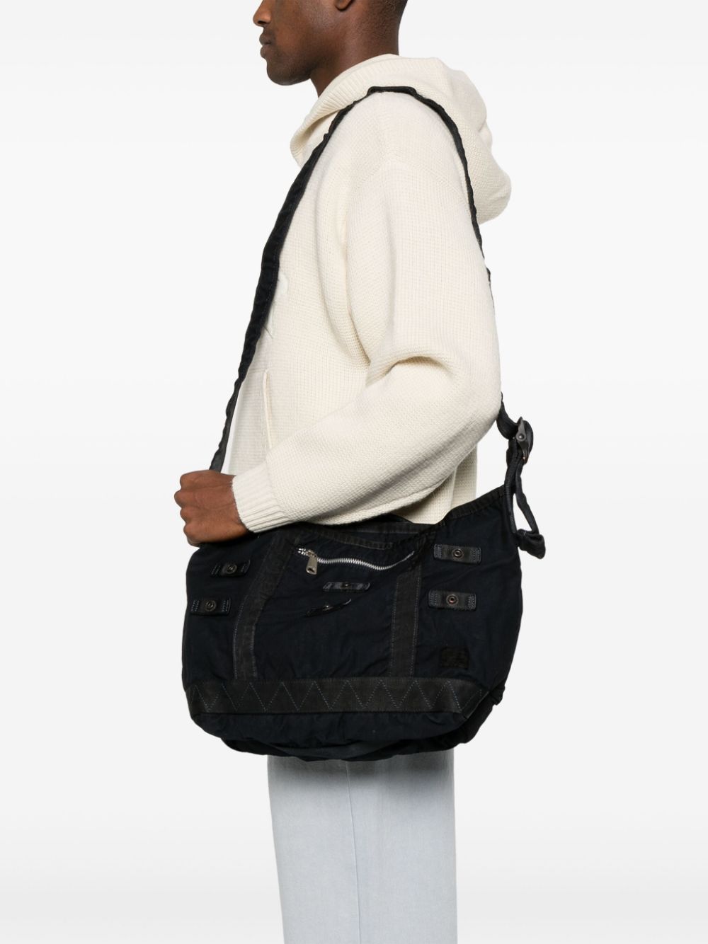 PORTER-YOSHIDA & CO Porter-Yoshida & Co. Decorative Studs Shoulder Bag