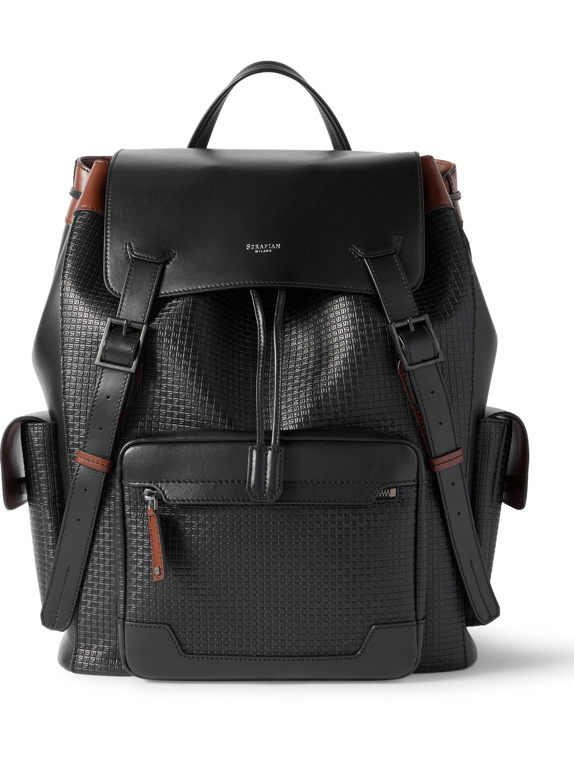 SERAPIAN バックパック BLACK (定価147,000円) Backpack in stepan black eclipse black