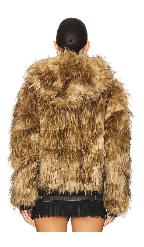 Jaded London Mendoza Faux-Fur Jacket - Blonde | Editorialist