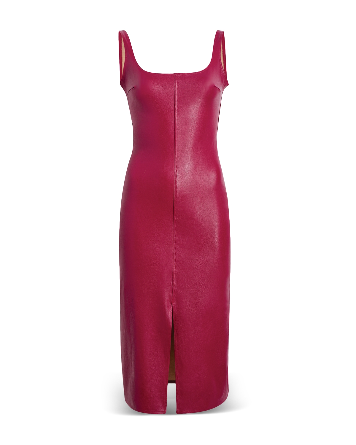 Commando Faux Leather Midi Tank Dress - Black | Editorialist