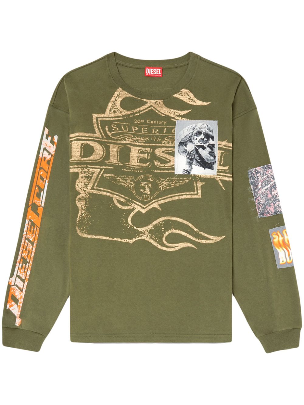 Diesel® T-Boxt-Ls-Slits-R5 T-Shirt In Green - 61% Off | Editorialist