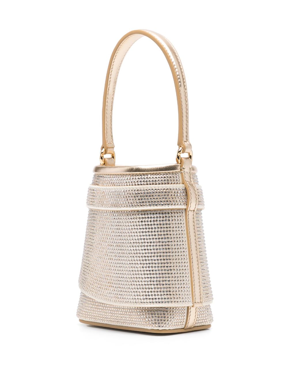 Givenchy Micro Shark Lock Bucket Bag - Gold | Editorialist