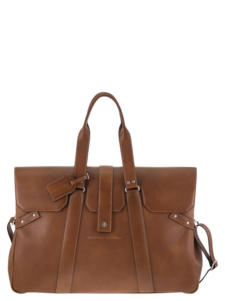 Buy Brunello Cucinelli Country Weekender Bag - Brown At 23% Off