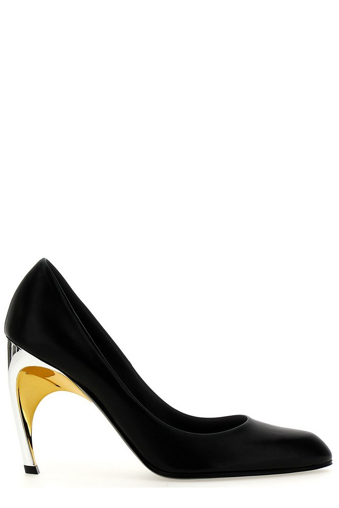Alexander Mcqueen Armadillo Pumps In Black - 63% Off