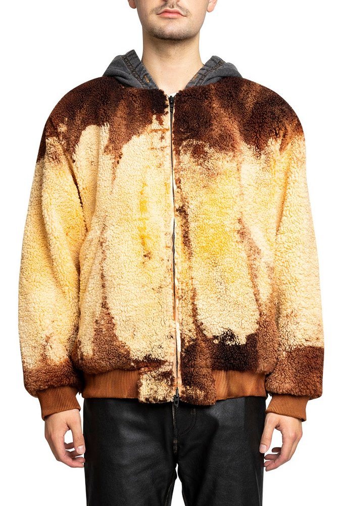 Diesel Tie-Dyed Teddy Jacket In Multi 34% Off Editorialist