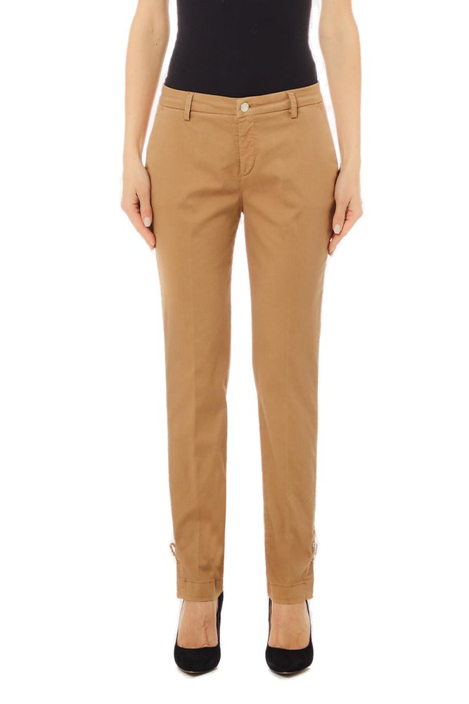 Liu Jo Straight-Leg Slim-Cut Trousers In Beige - 53% Off