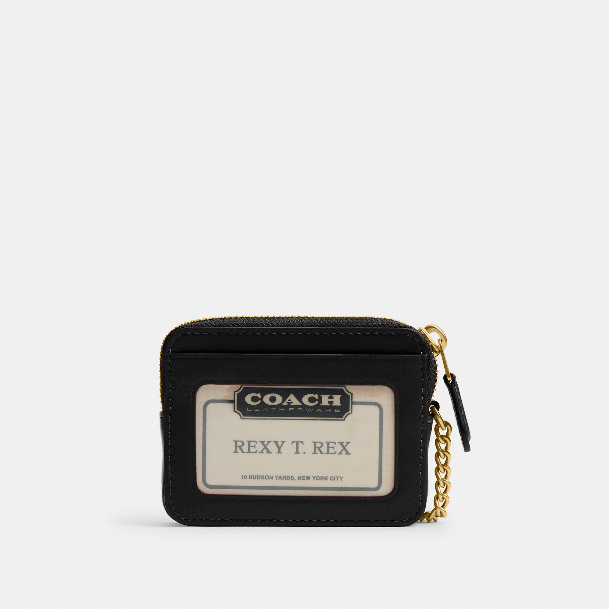 Coach Essential Chain Card Case - Brass | Editorialist