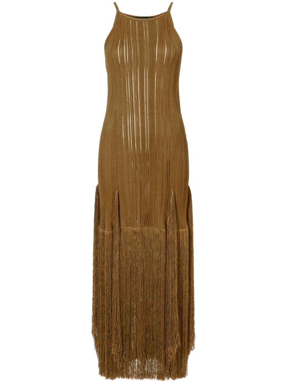 Proenza Schouler Everly Fringe Dress - Brown - 64% Off | Editorialist Proenza Schouler Everly Fringe Dress - Brown - 64% Off | Editorialist