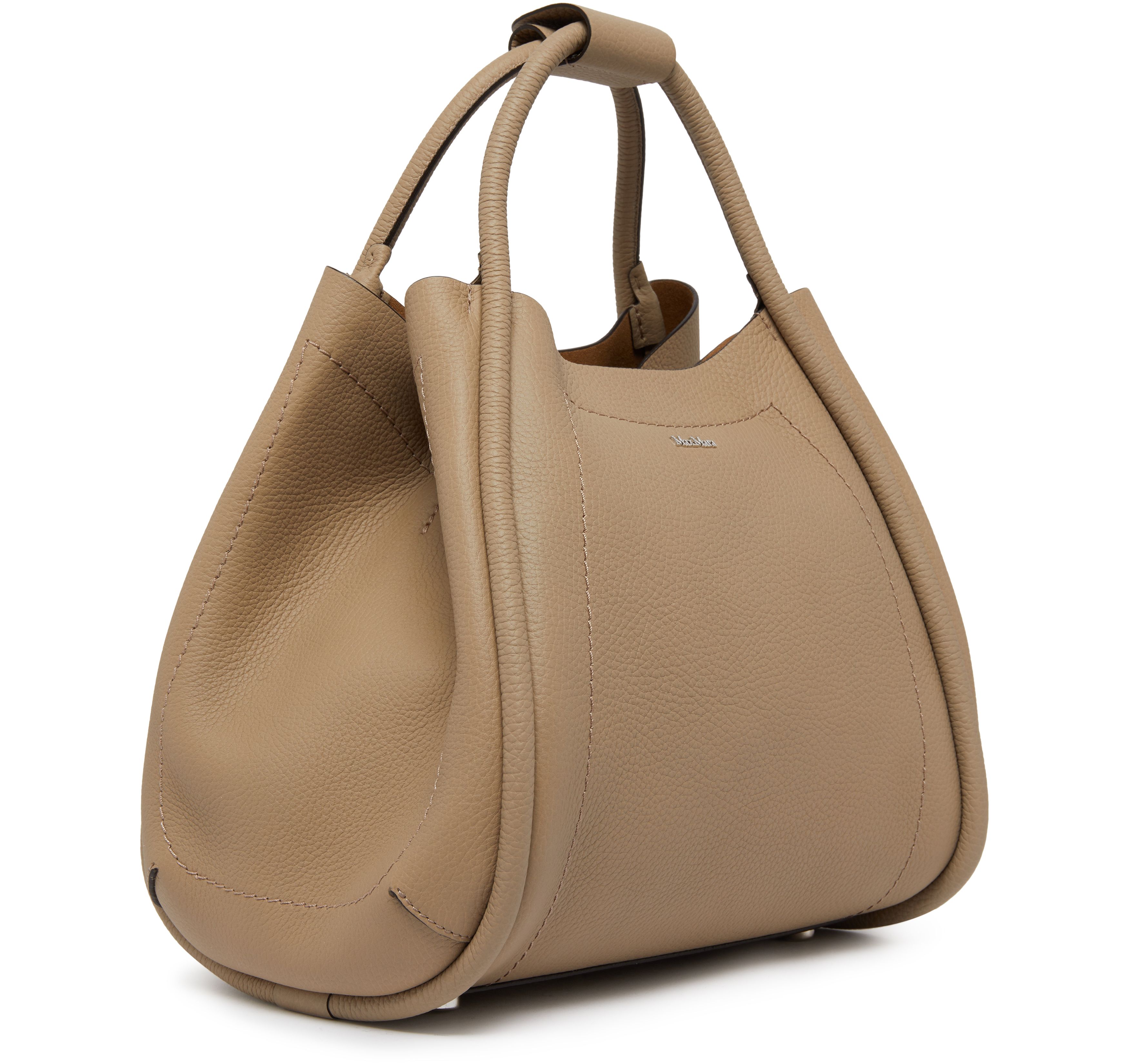 Max Mara Marine Drummed Small Bag - Brown | Editorialist