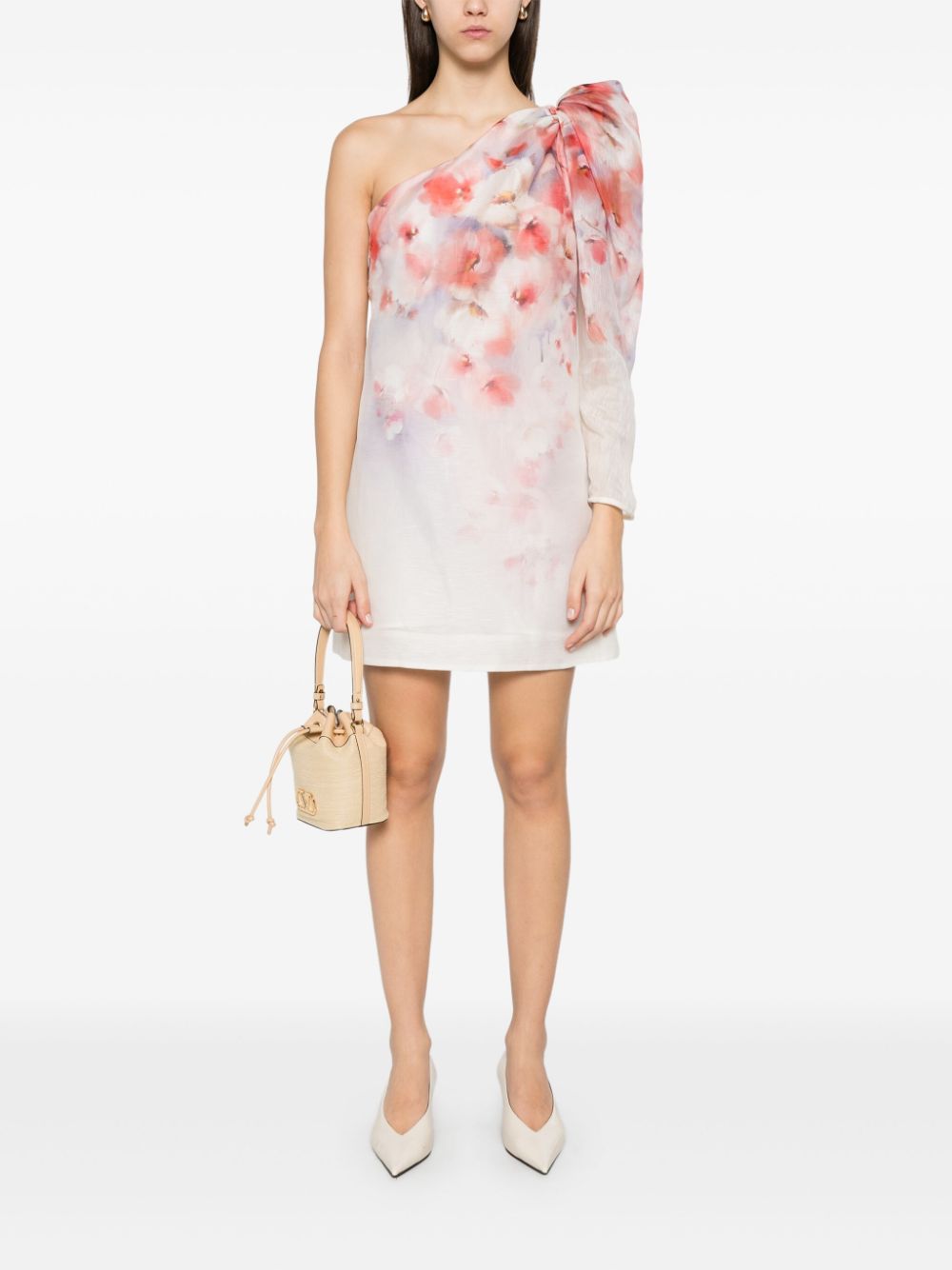 Zimmermann Crush Ruffle Halter Mini Dress - Creamblack Dot | Editorialist Zimmermann Crush Ruffle Halter Mini Dress - Creamblack Dot | Editorialist