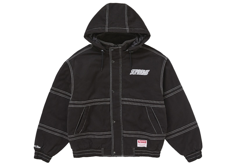 Supreme NCAA Hooded Stadium Jacket リーフ M