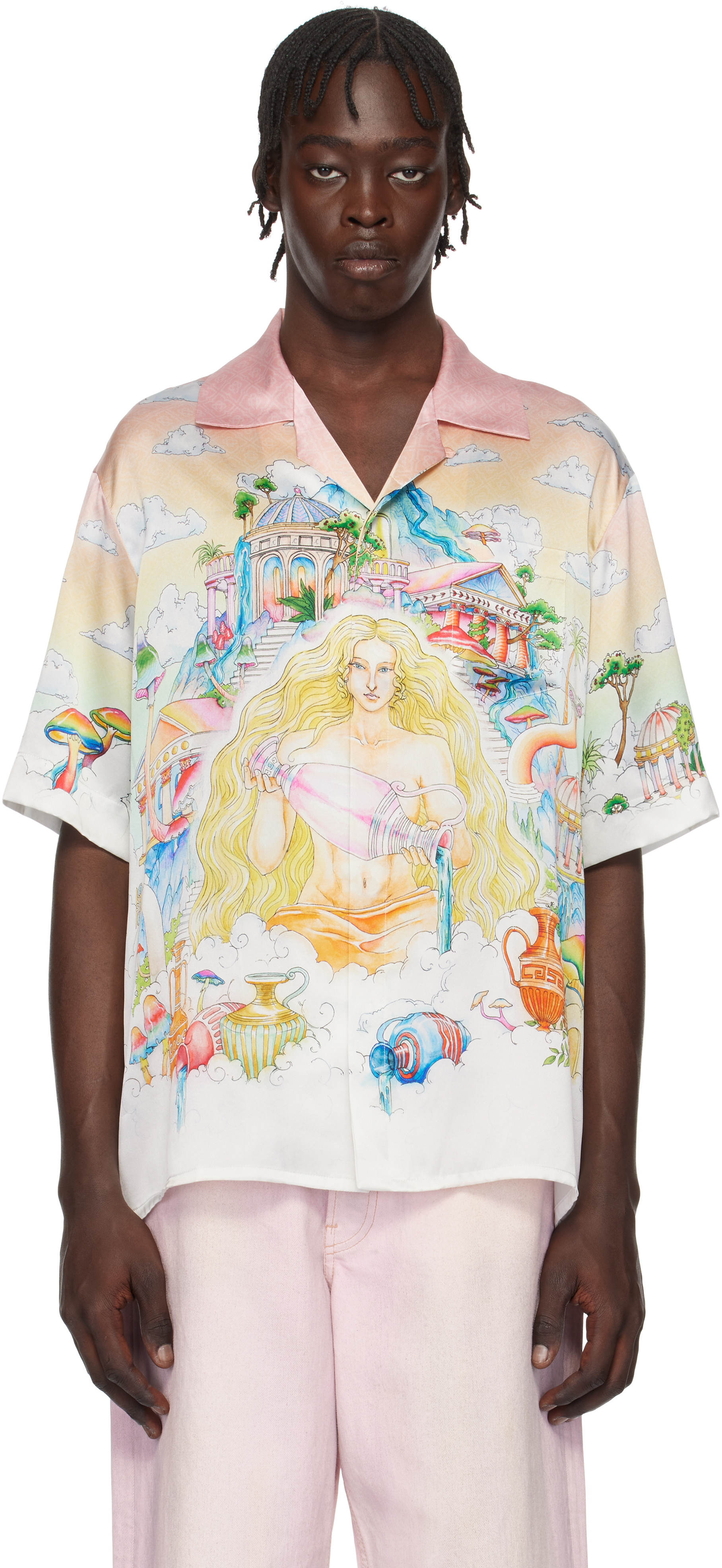 Casablanca Multicolor 'The Road To Knowledge' Shirt In Multi - 35