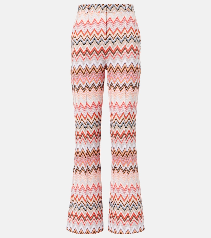 MISSONI Missoni Zigzag Cotton-Blend Straight Pants