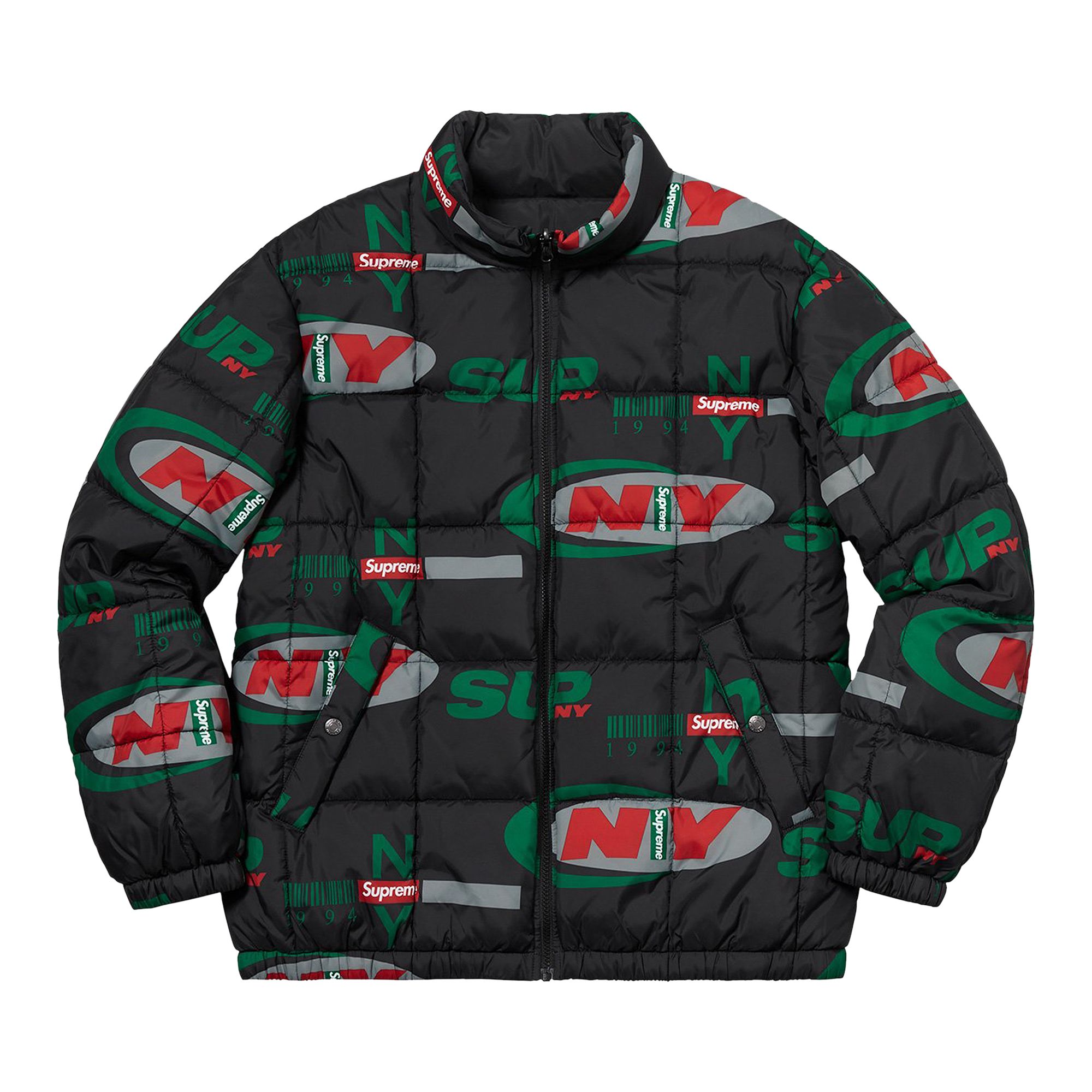 Supreme X Nike Reversible Puffy Jacket - Blue | Editorialist