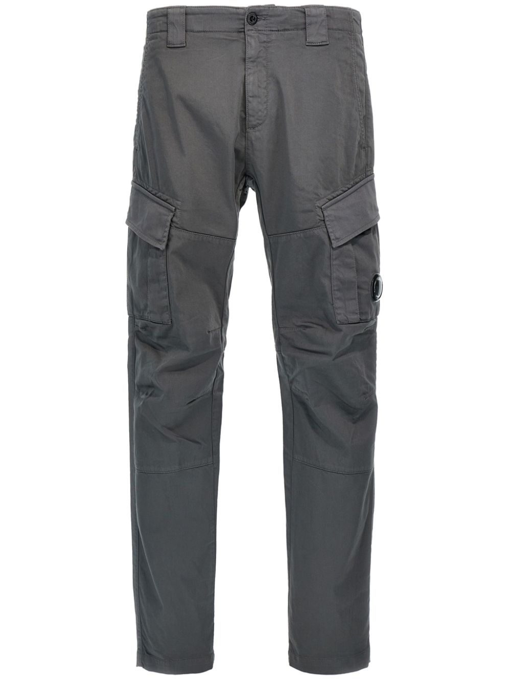 Company Logo-Badge Cargo Trousers Grey Editorialist
