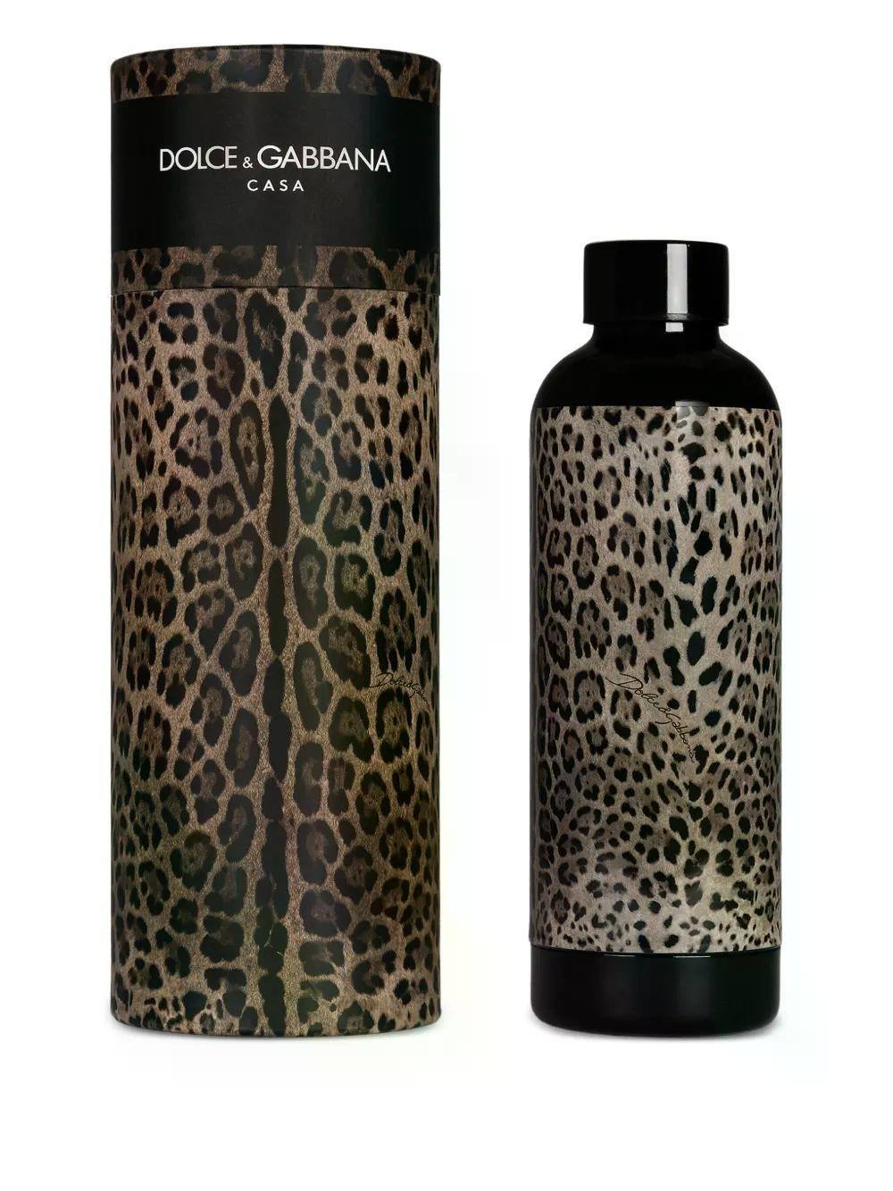 Dolce & Gabbana Leopard-print Thermos - Neutrals | Editorialist