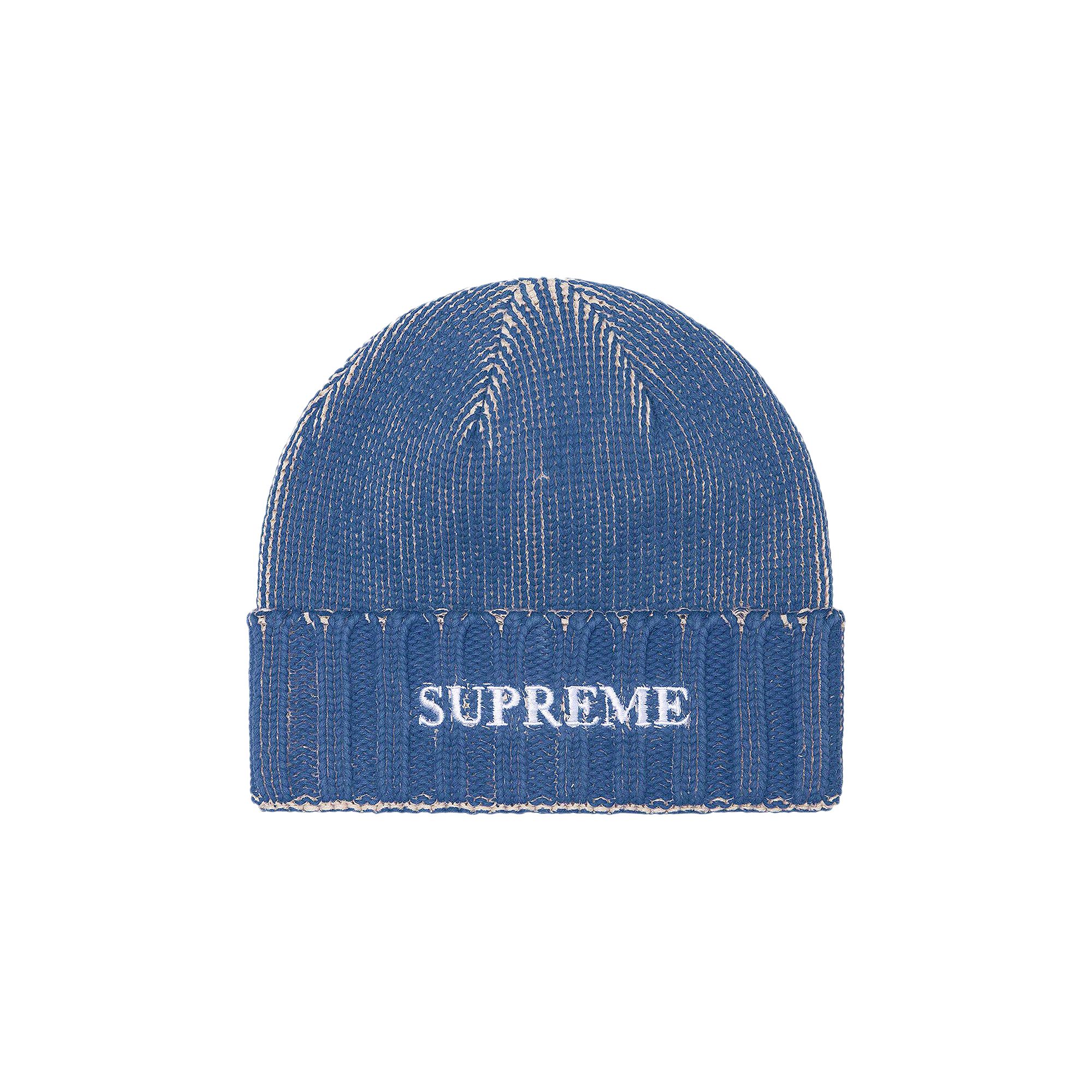 Supreme Overprint Beanie - Blue | Editorialist