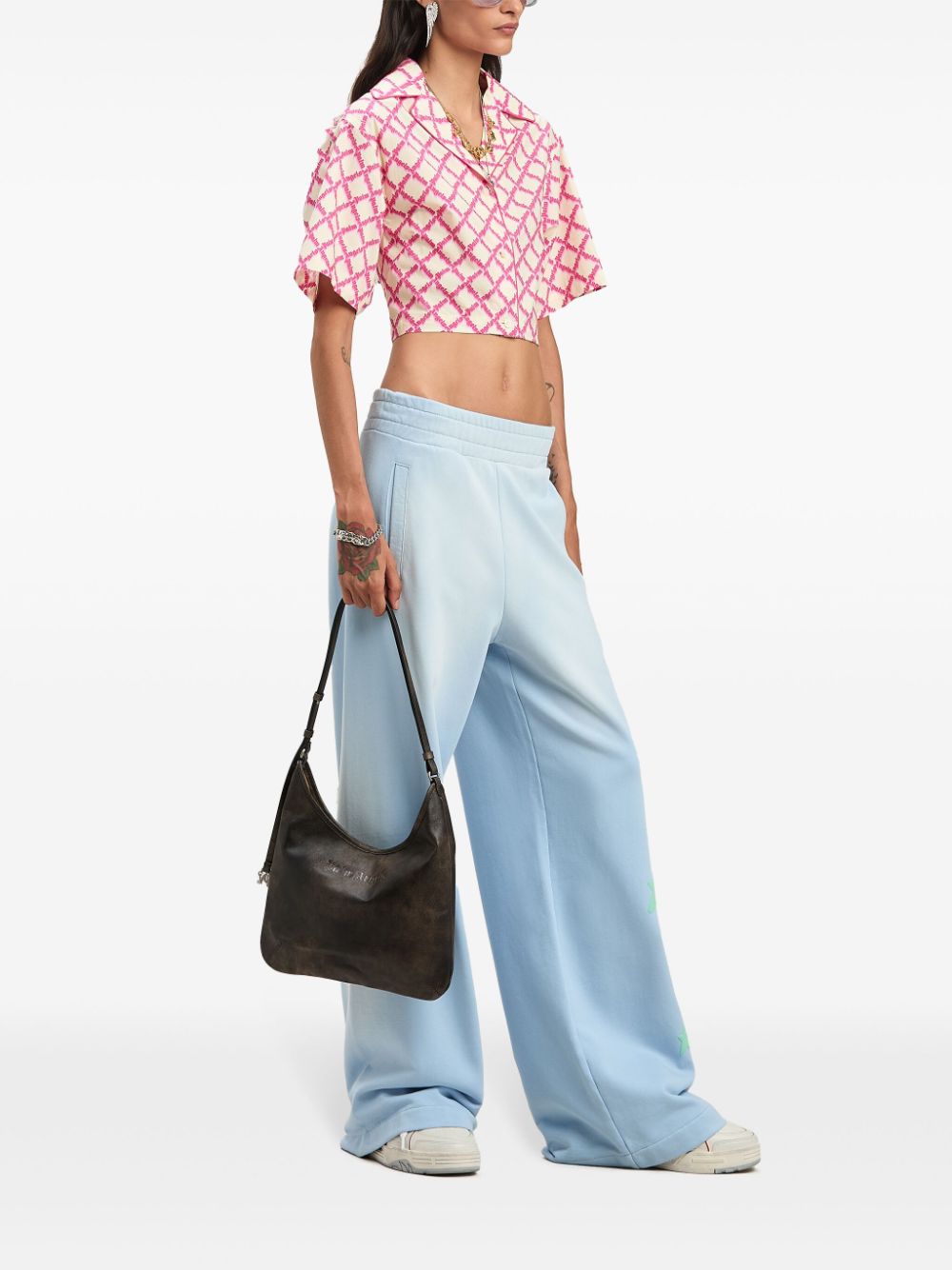 PALM ANGELS Palm Angels Logo Crisscross Shirt