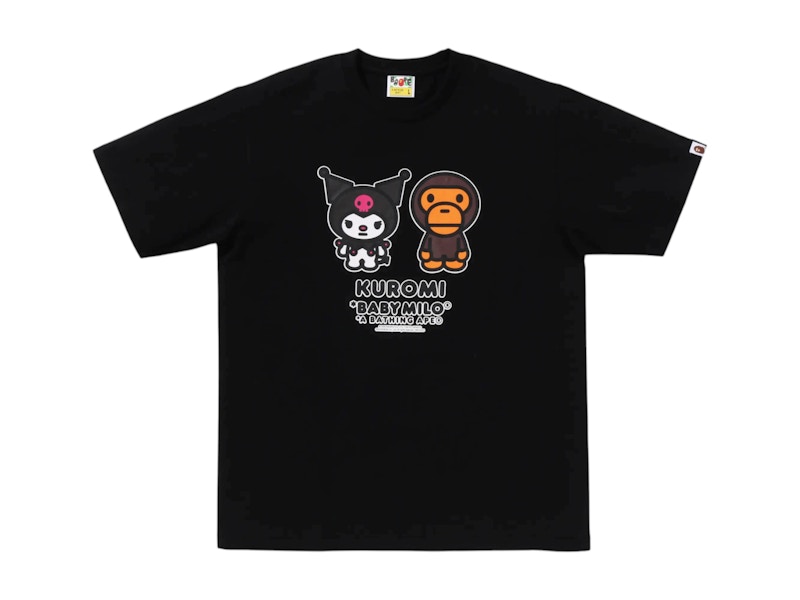 A BATHING APE サンリオコラボ Tシャツクロミ A Bathing Ape X Kuromi Baby Milo Ginza Exclusive Tee Shirt - Black