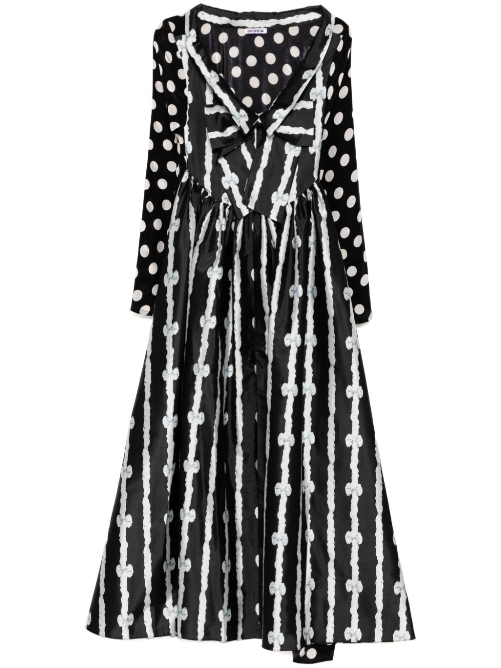 princess polly baby blue dress Batsheva Quinn Lace-Up Ruffled Tiered Midi Dress In Black - 55% Off main image 0