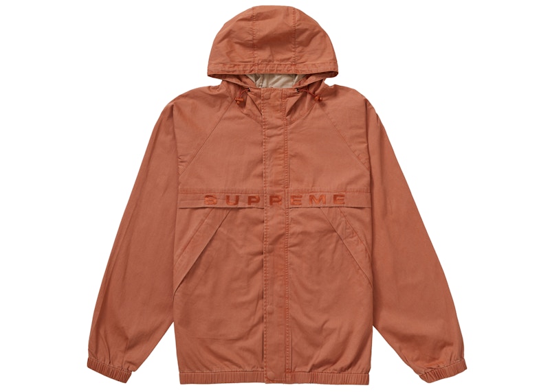 Supreme Overdyed Twill Hooded Jacket - Rust | Editorialist