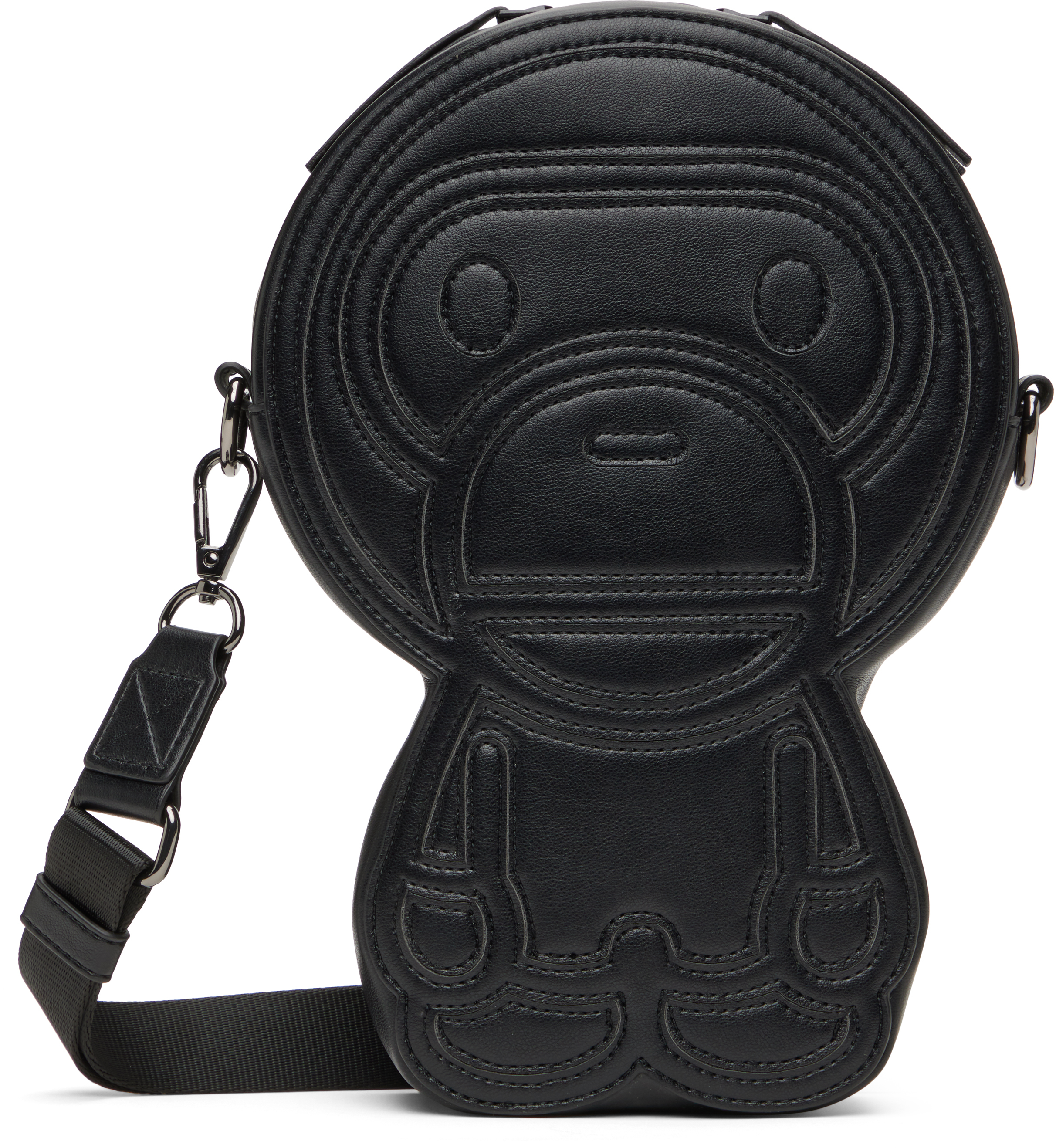 A Bathing Ape Baby Milo Pu Leather Bag - Black | Editorialist