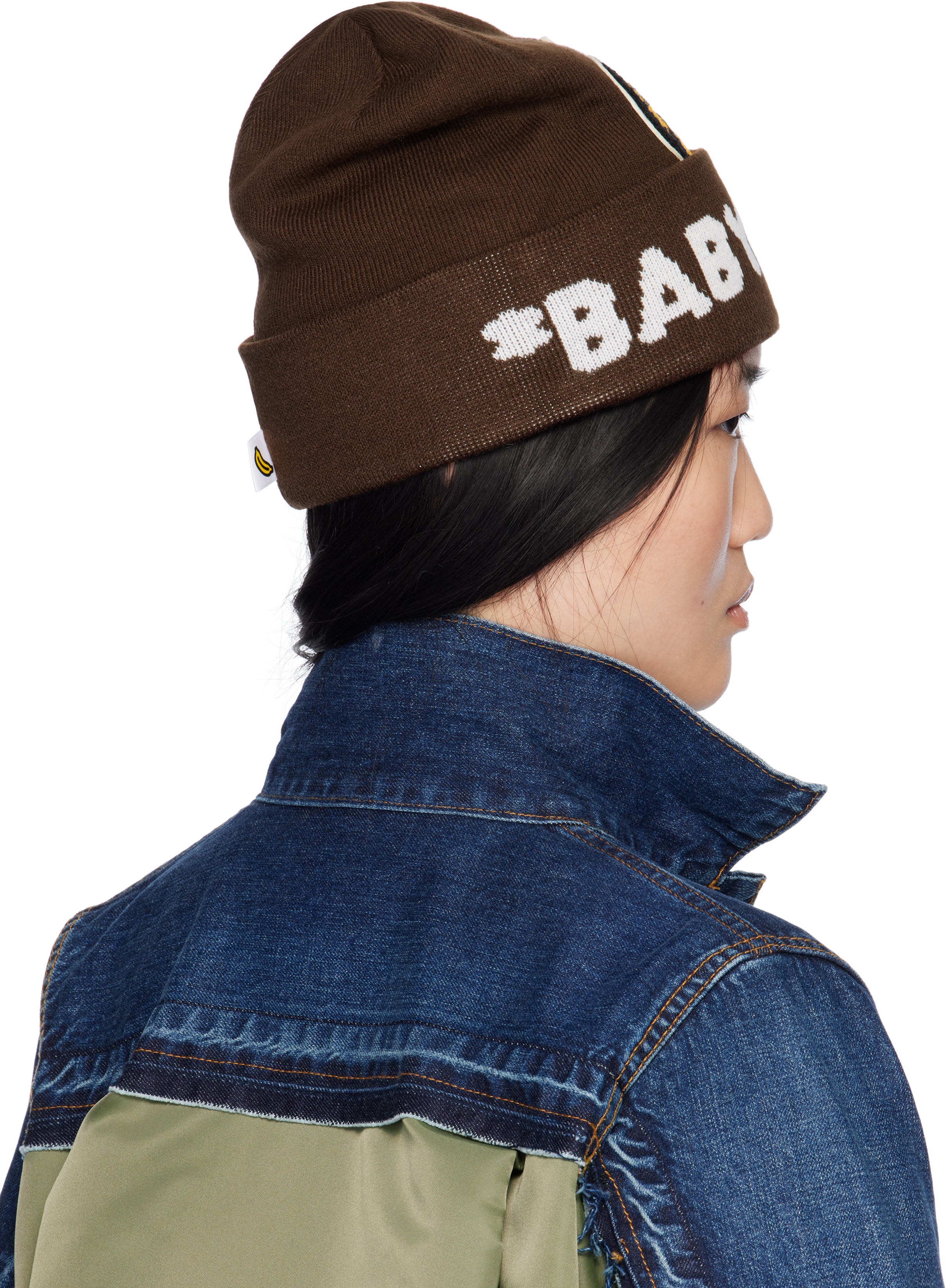 A Bathing Ape Brown Baby Milo Beanie - Bwx | Editorialist