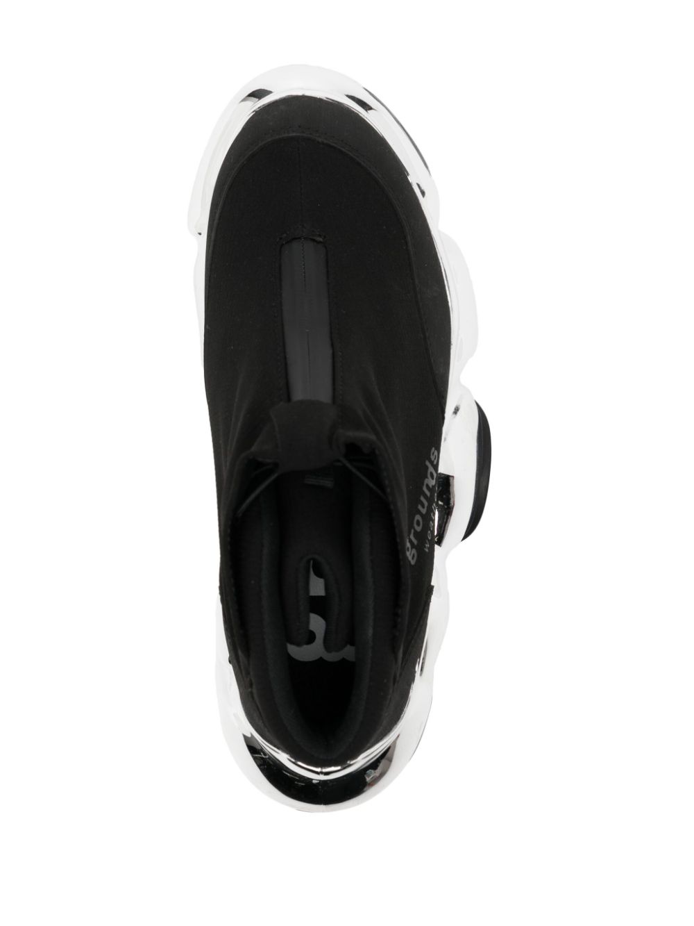 Grounds Moopie Weather Chrome Sneakers In Black | Editorialist