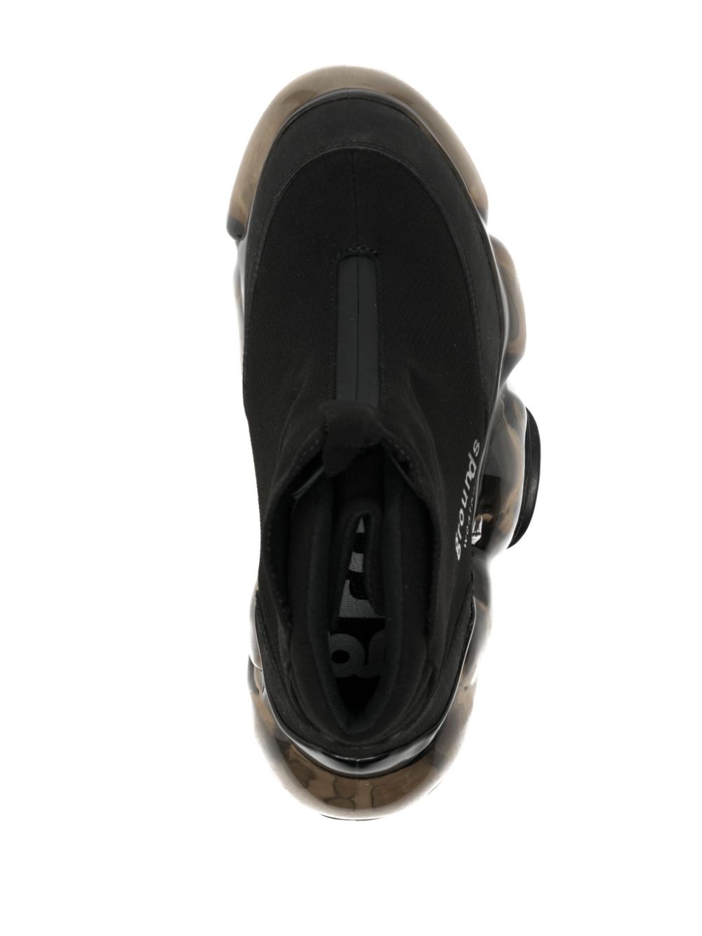 Grounds Moopie Weather Chrome Sneakers In Black | Editorialist