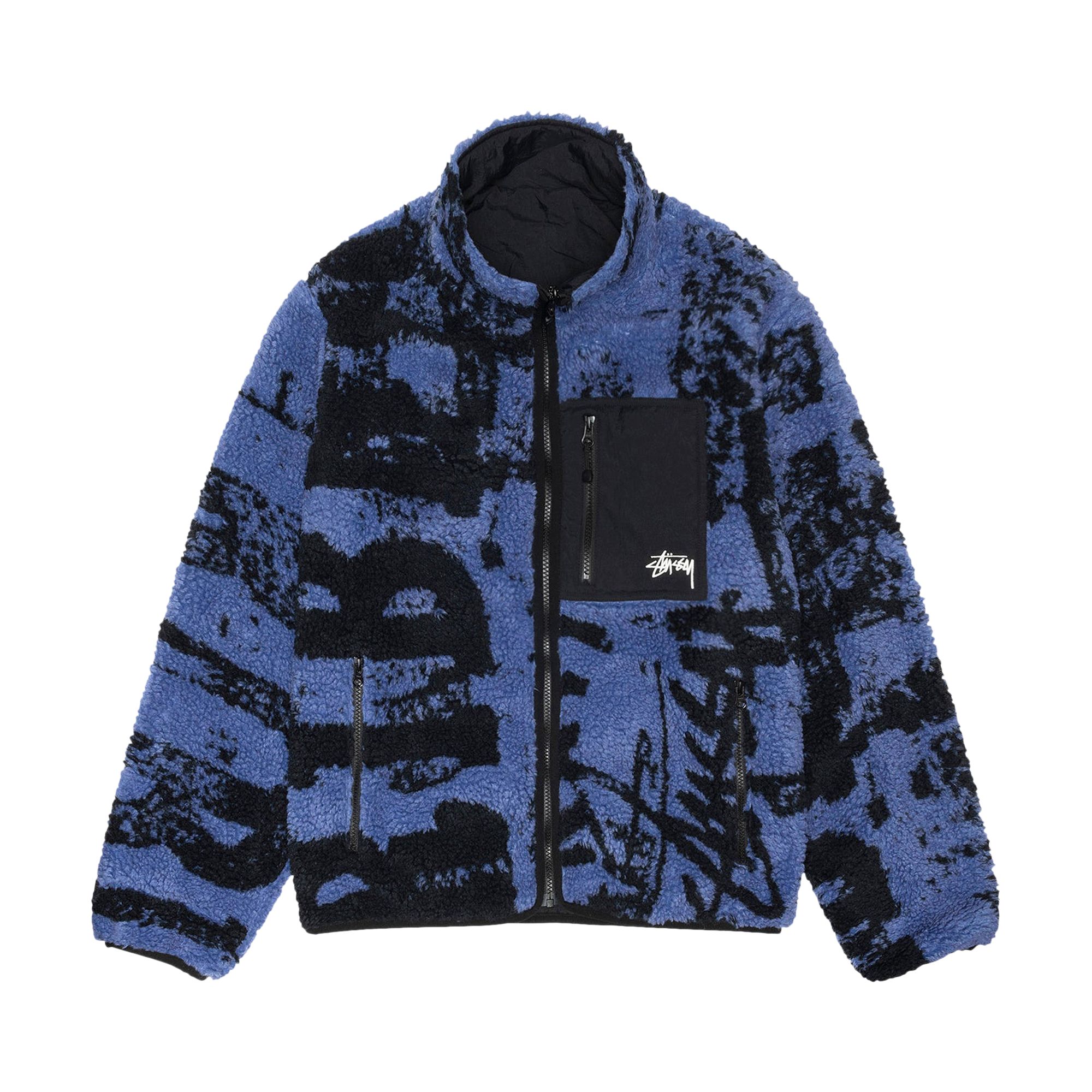 StüSsy Sherpa Reversible Printed Jacket - Multicolor