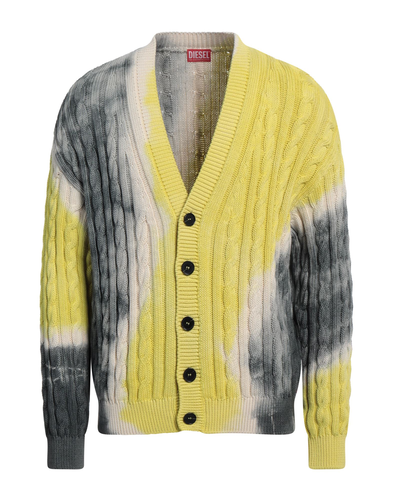 Diesel® Knitted Tie-Dyed Cardigan In Green - 78% Off | Editorialist