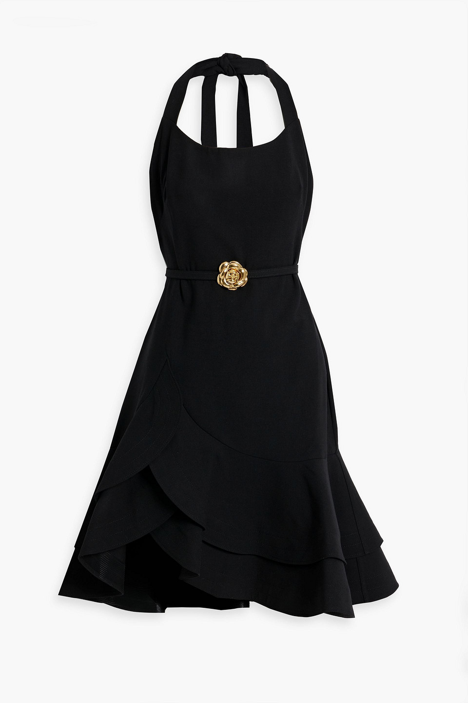 black dress and leggings Short Black Halter Cruise Dress: Dear Moon J349655 Black / 0 main image 0