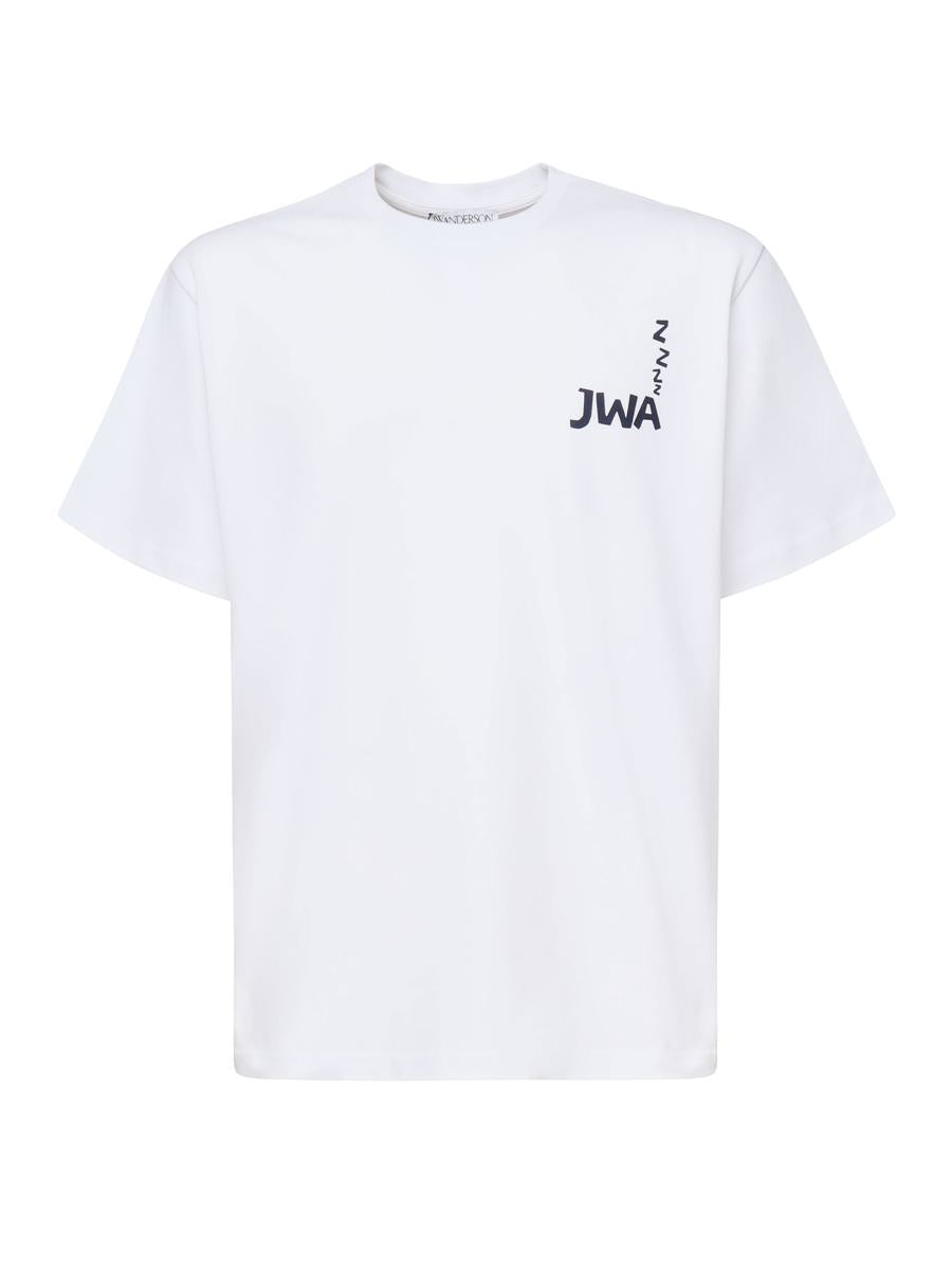 Jw Anderson Logo T-Shirt In White - 44% Off | Editorialist Jw Anderson Logo T-Shirt In White - 44% Off | Editorialist