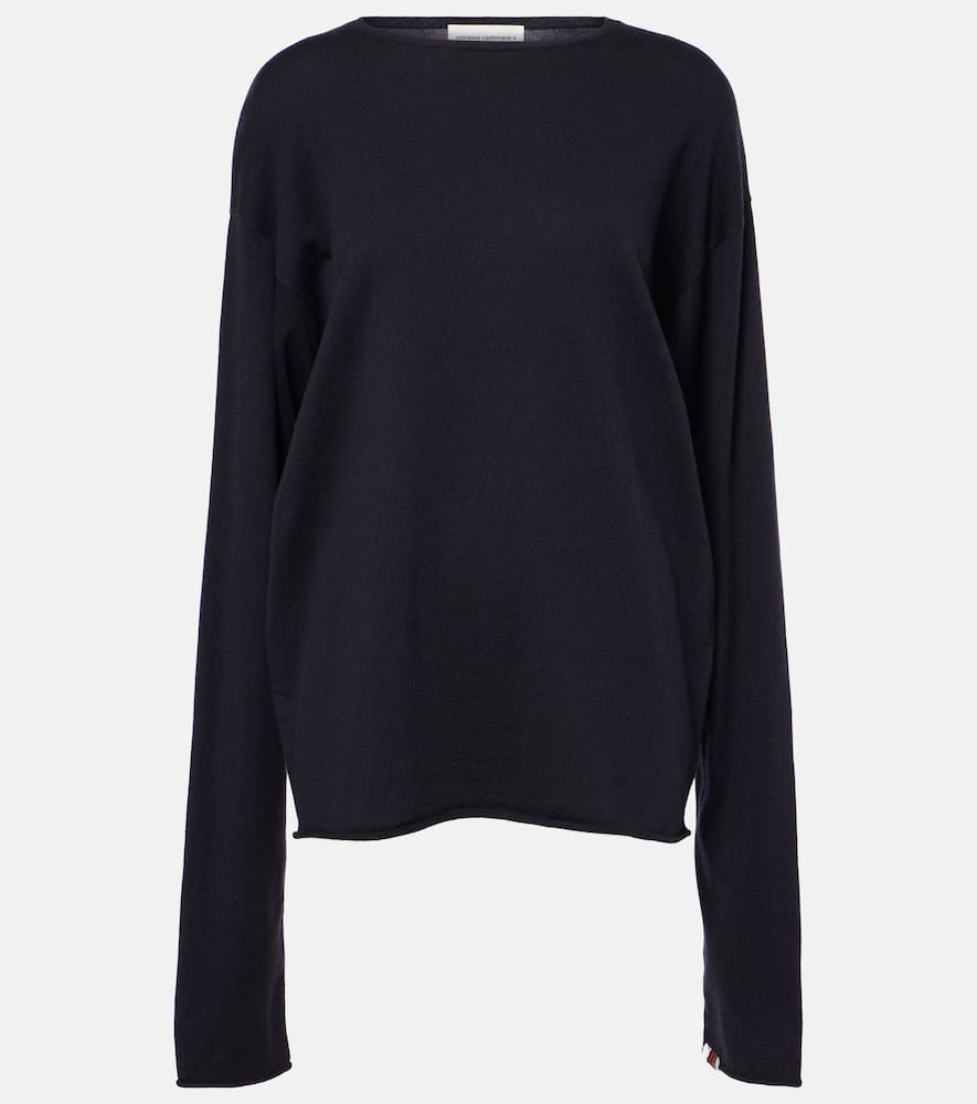 Extreme Cashmere X N°347 Aries Cotton And Cashmere Sweater - Blue