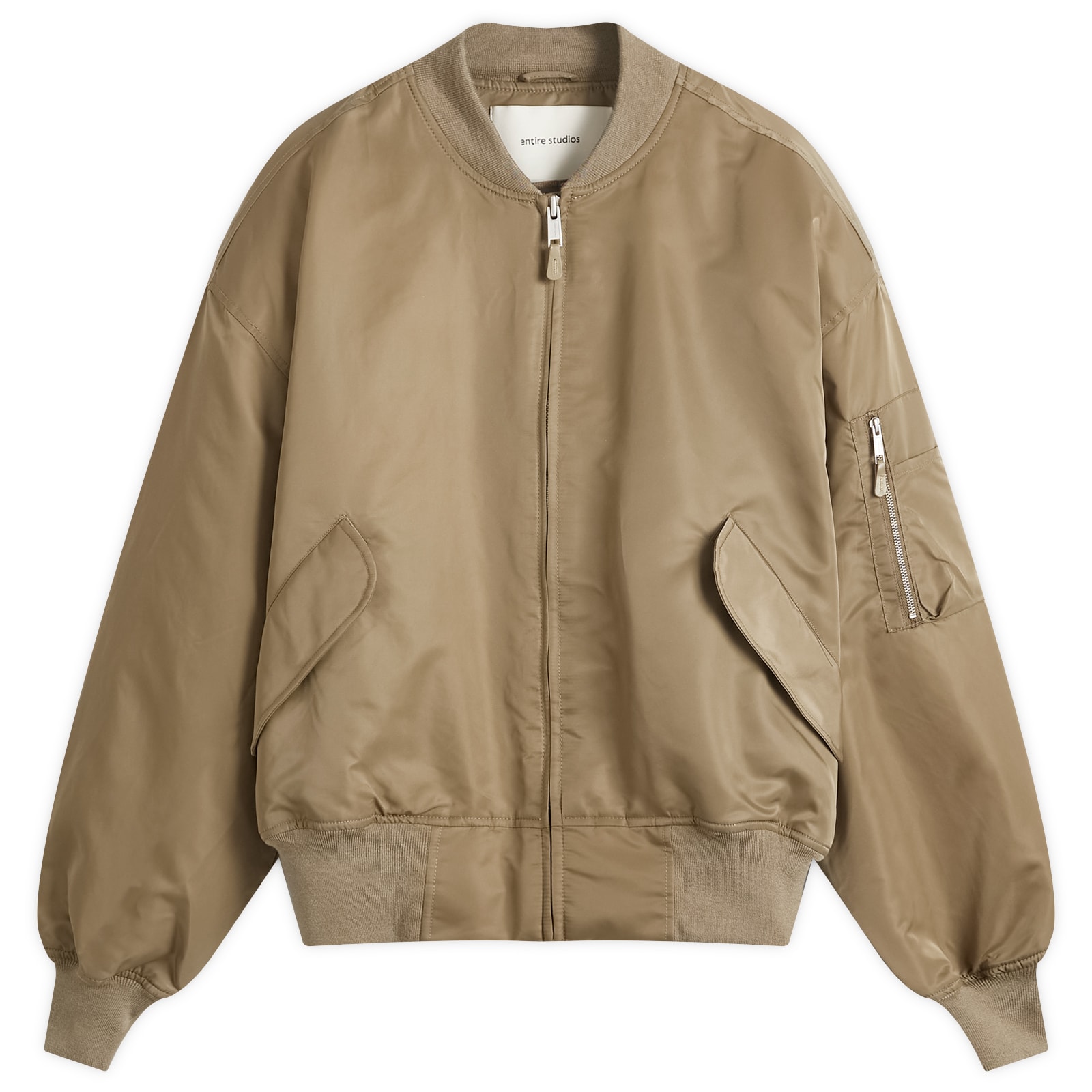 Entire Studios Broad Bomber Jacket - Cream | Editorialist