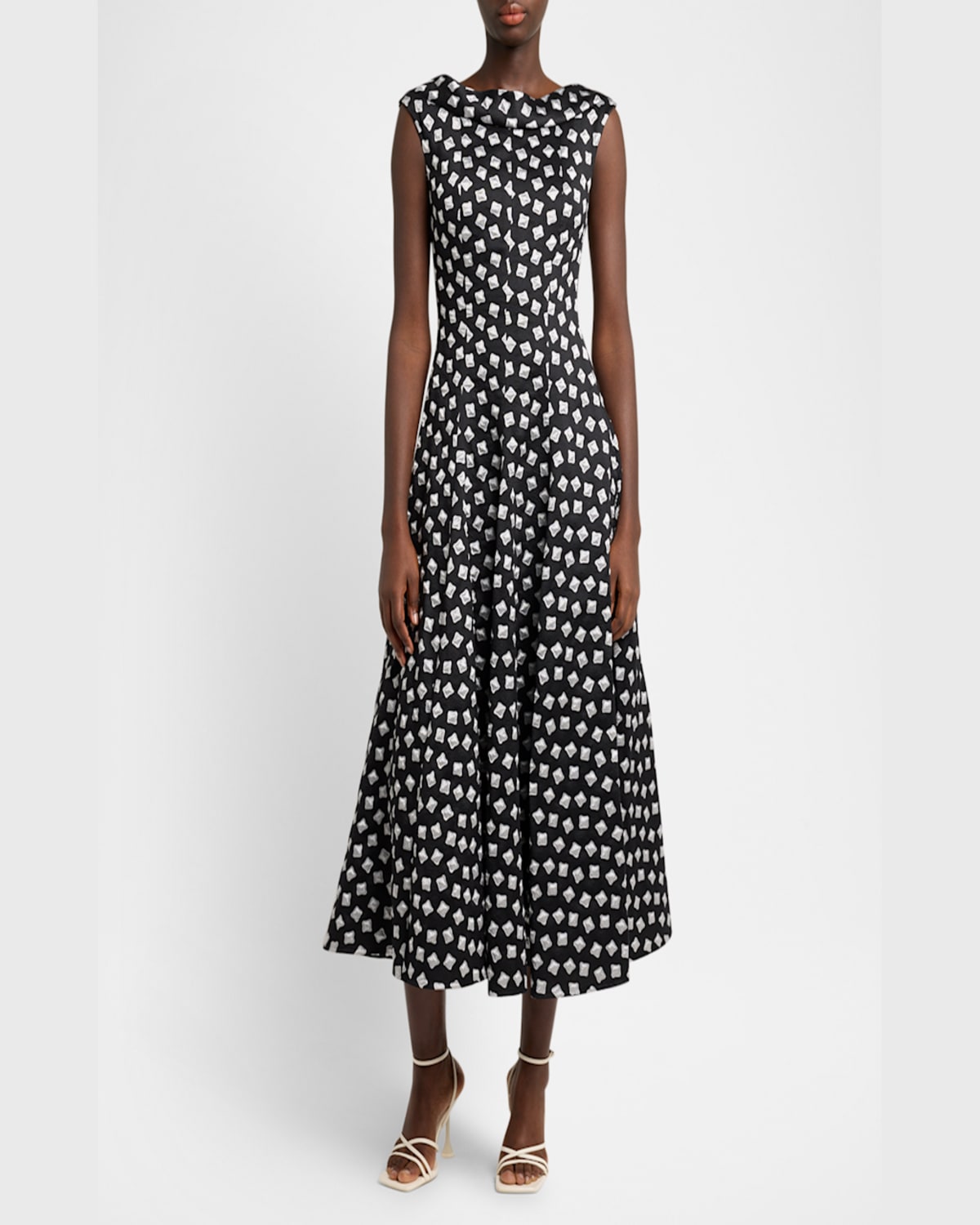 Dot Midi Dress Black And White Polka Dot Dress Zara Spotty Dress With Midi  Dresses Warehouse Black And White Polka Dot Dress Talbot Runhof Ravioli  Jacquard