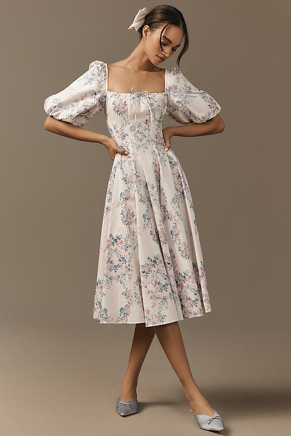 open lace back dress The Peach Fuzz in Bloom Bridal Gown – Selkie