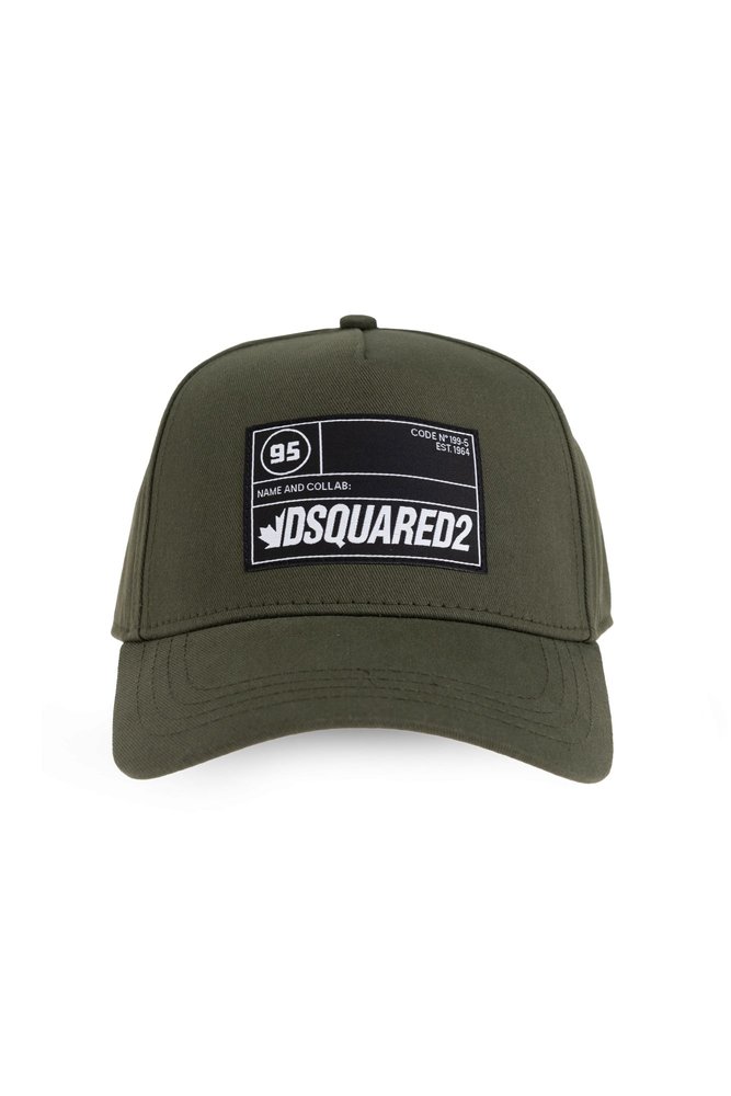 Dsquared2 Logo Patch Baseball Cap In Green 42% Off Editorialist