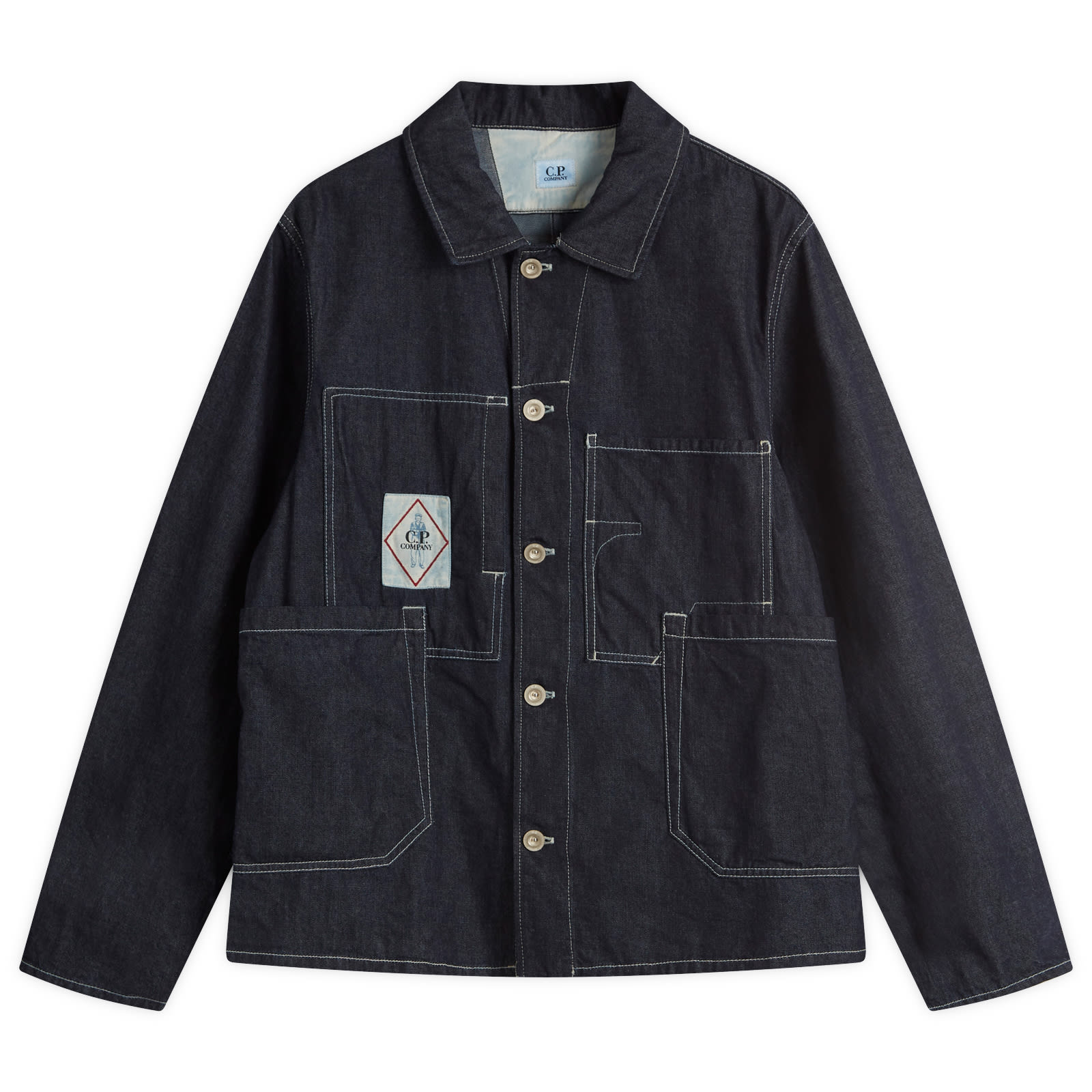 C.P. Company 3/1 Chore Jacket - Denim | Editorialist