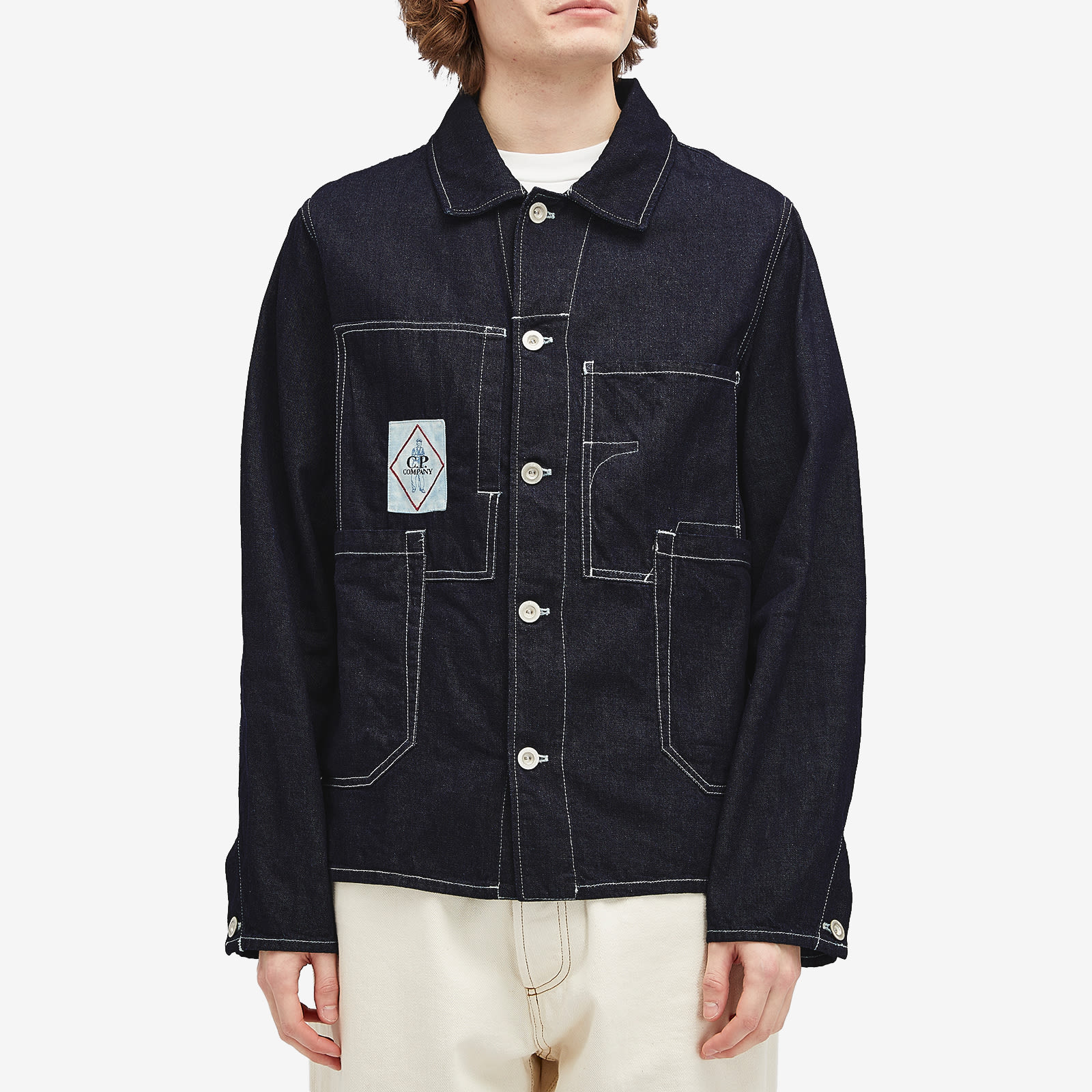 C.P. Company 3/1 Chore Jacket - Denim | Editorialist